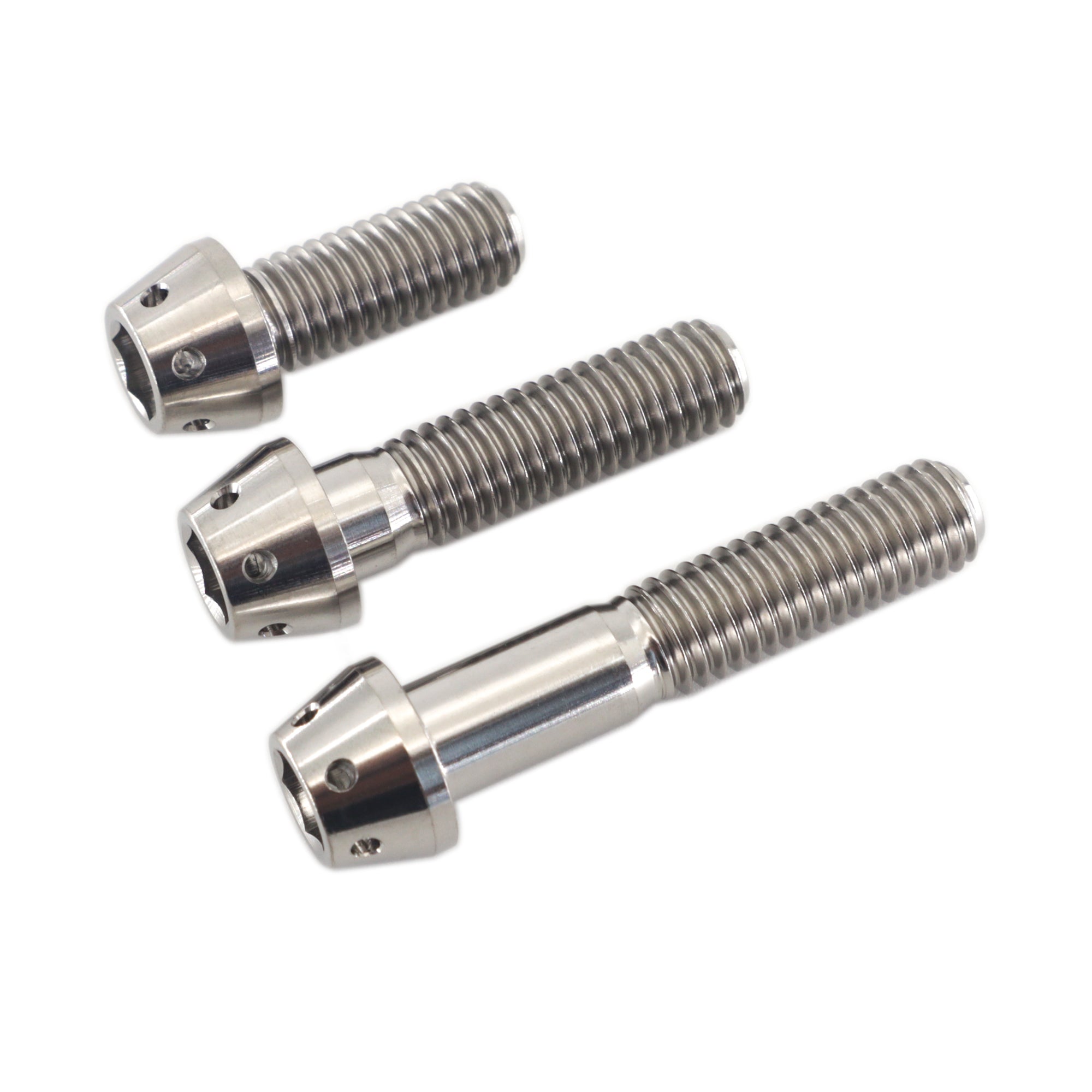 Titanium Gr5 Drilled Socket Taper Head Bolts M2.5-M12 Available – Spec ...