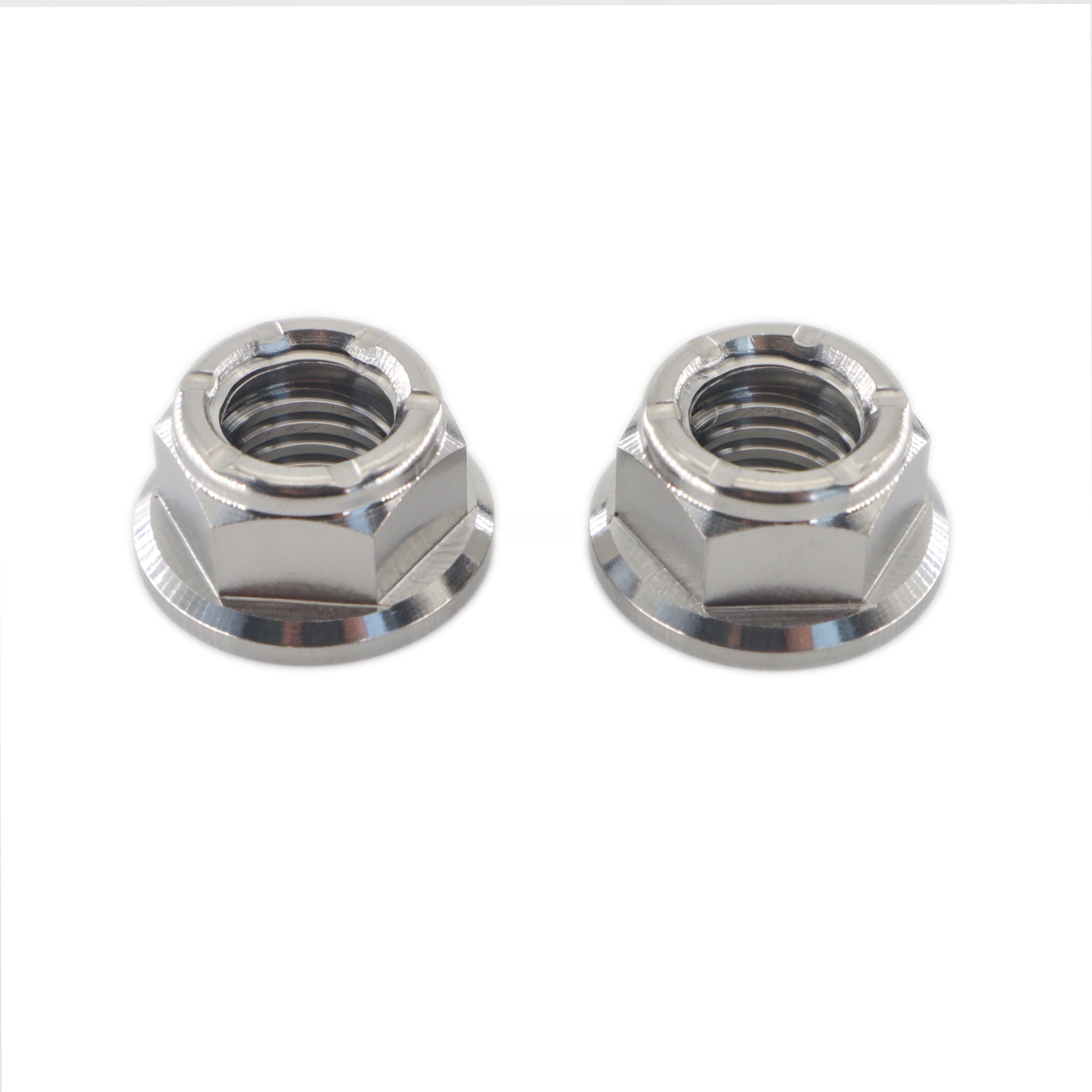 Gr5 Titanium Alloy Flange Hex All Metal Locking Nuts – Spec-Ti Official Web